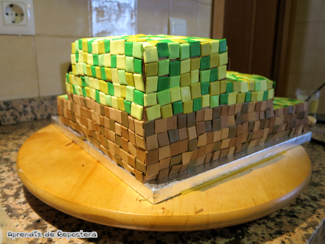 Aprendiz de Repostera: Tarta Minecraft
