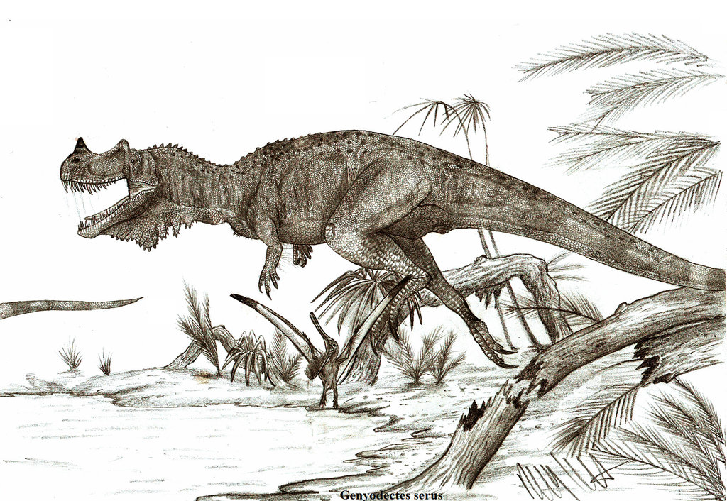 todo sobre la era de dinosaurios: EL GENYODECTES SERUS