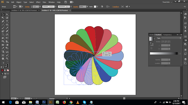 How to Repeat an Object with Illustrator using Rotate Tool - Photoshop ...