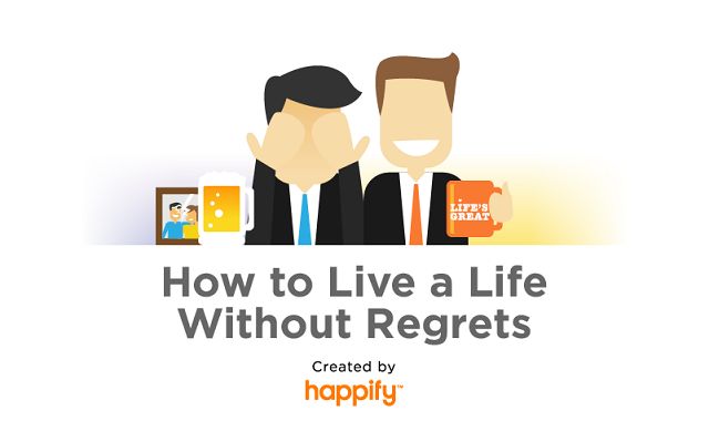 How to Live a Life Without Regrets #infographic - Visualistan