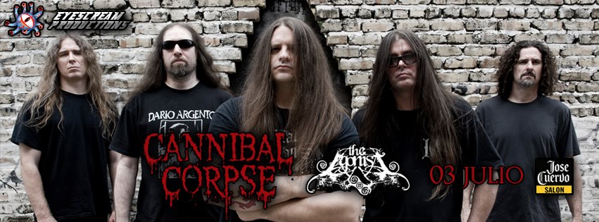 CANNIBAL CORPSE + THE AGONIST - 3 JULIO 2013 - JOSE CUERVO SALÓN - Rock ...