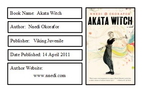 Young Adult Sci-Fi and Fantasy Blog: Akata Witch by Nnedi Okorafor