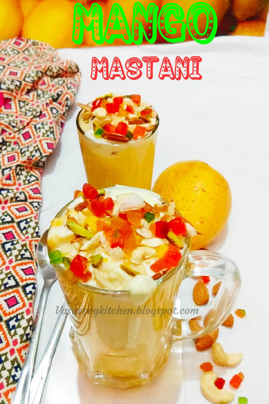 Vasusvegkitchen: Mango Mastani, How to prepare Pune special mango mastani