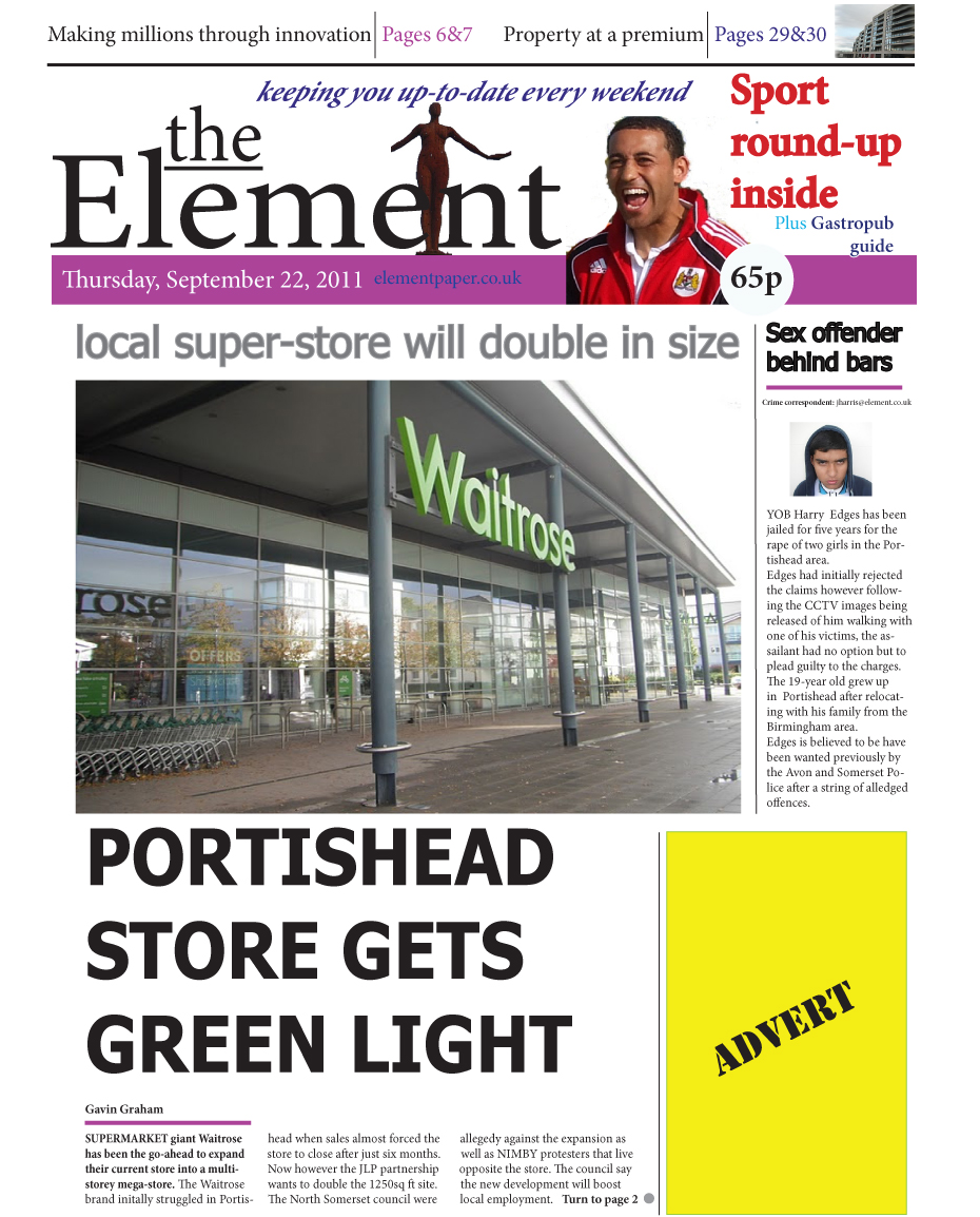 A2 Local Newspaper: 1ST DRAFT