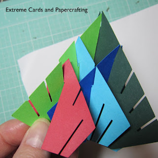 Sliceform Christmas Tree with Angled Slices