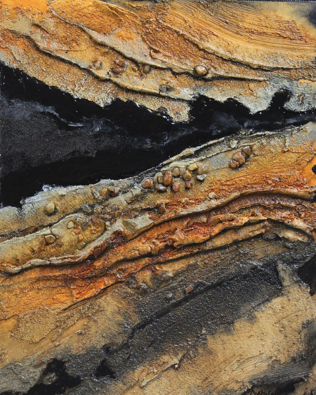 CAROL NELSON FINE ART BLOG: Geologic Abstract Fine Art Print "Black ...