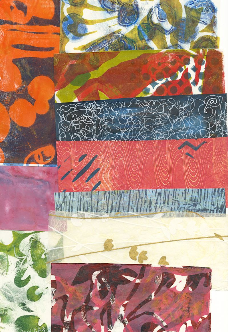 collage journeys by Jane Davies: A Few Collage Papers