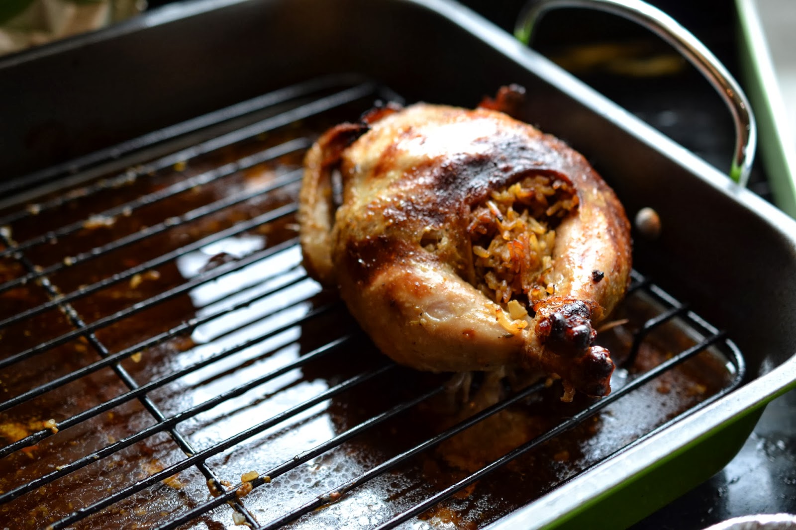 Greedy Girl : Boneless Citrus ginger Cornish hens stuffed with Sausage ...