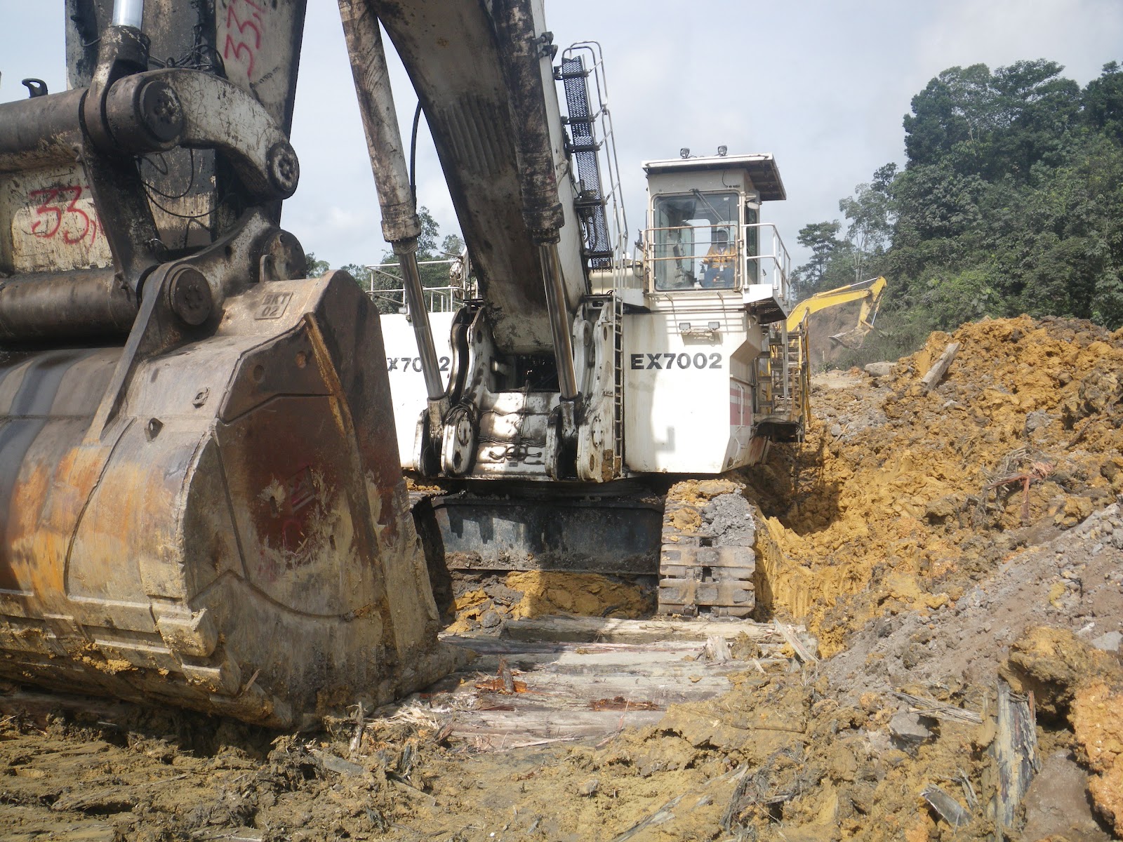 Mining Mayhem: Two Bogged Excavators