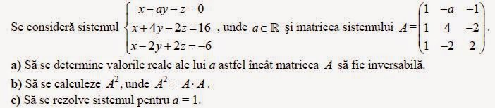 Probleme rezolvate de algebră - M2: Algebra - Sisteme de ecuații liniare