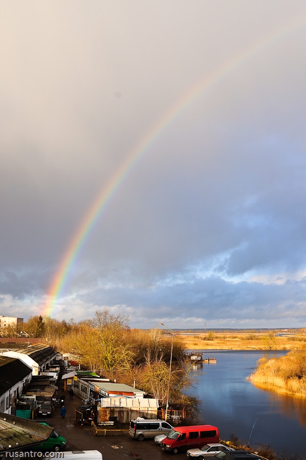 Varavīksne savieno Jelgavas krastus