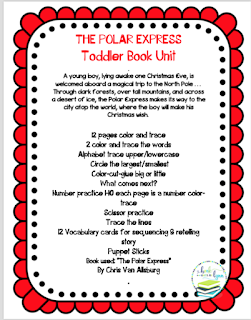 THE POLAR EXPRESS TODDLER BOOK UNIT ~ Book Units by Lynn