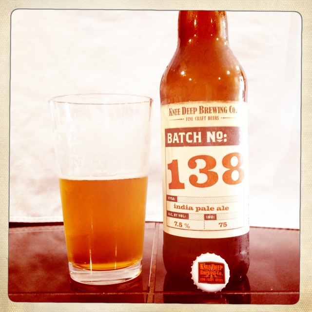NorCal Beer Blog: Knee Deep Brewing Company Batch No. 138 IPA