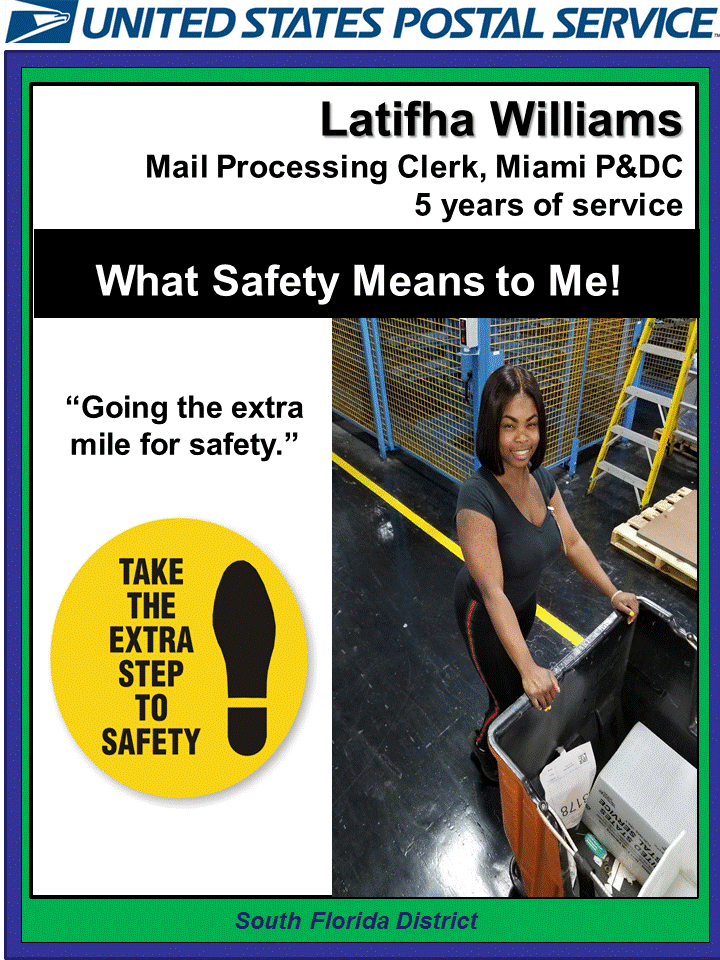 South Florida Postal Blog: 'What Safety Means to Me!'
