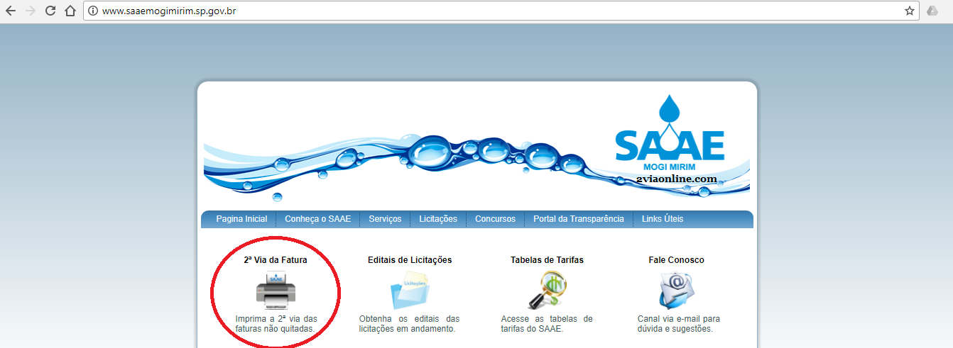 2Via SAAE Mogi Mirim-SP 2Via SAAE Mogi Mirim-SP