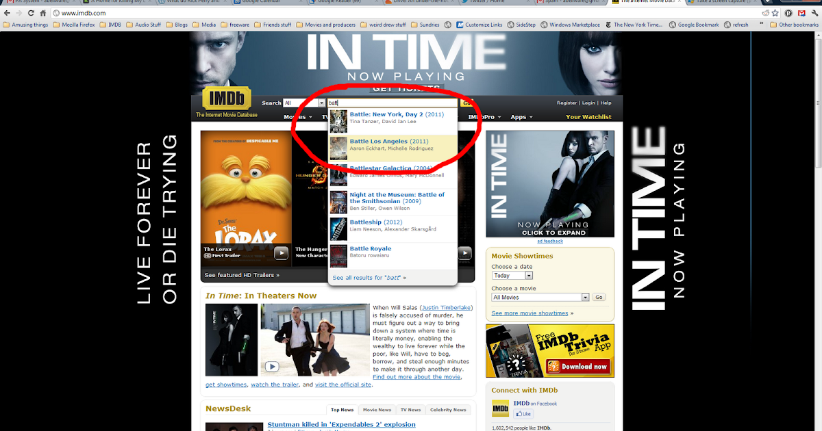 Pandora Machine Blog: IMDB