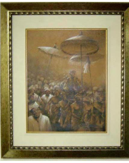 Lukisan Raja Bali - Karya seni sepatu lukis