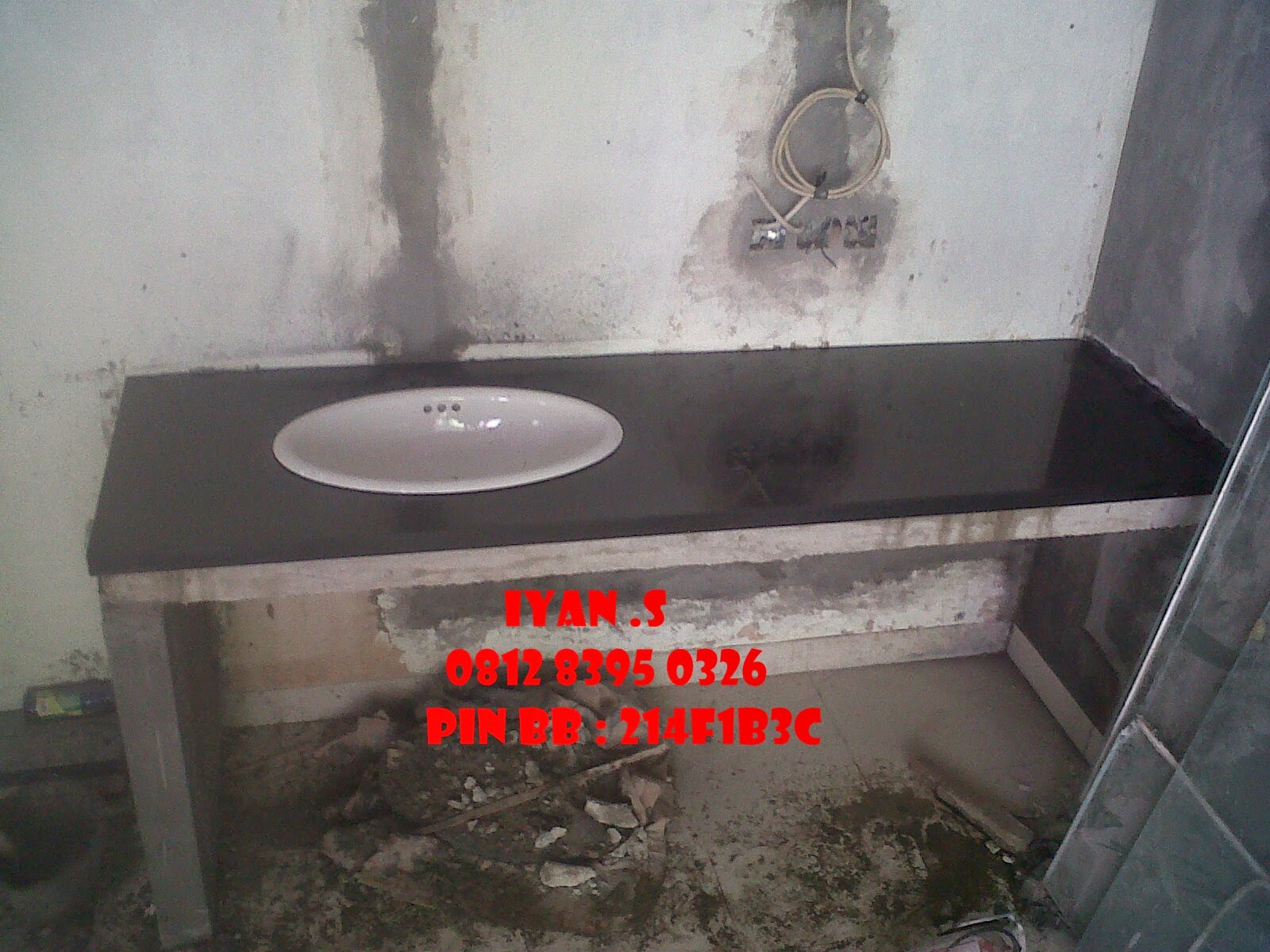 MEJA DAPUR GRANIT MARMER: MEJA WASTAFEL GRANIT MARMER