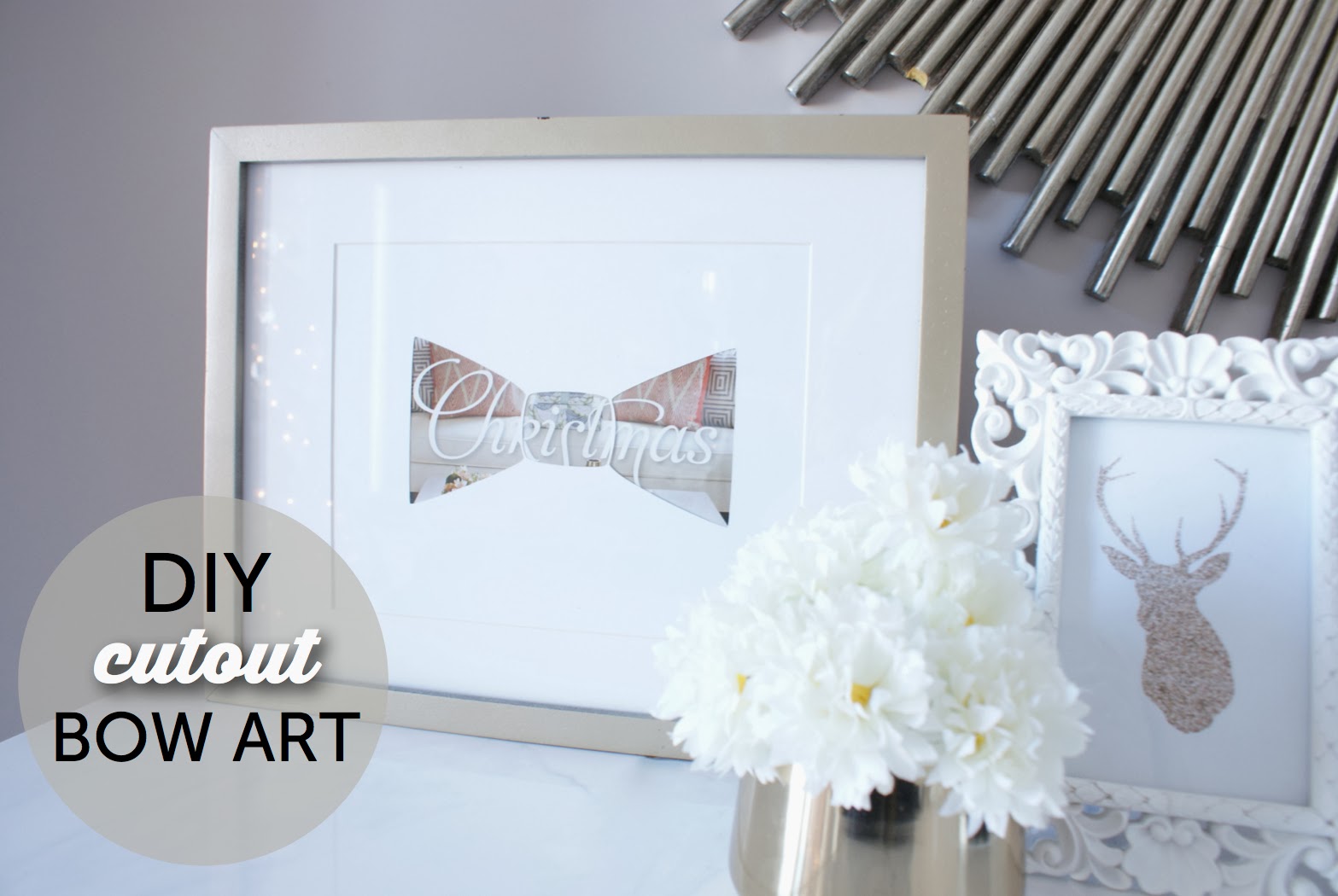 Reverse Bow Art | Easy DIY Gift Idea