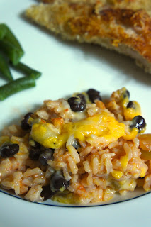Savory Sweet and Satisfying: Cheesy Beans and Rice
