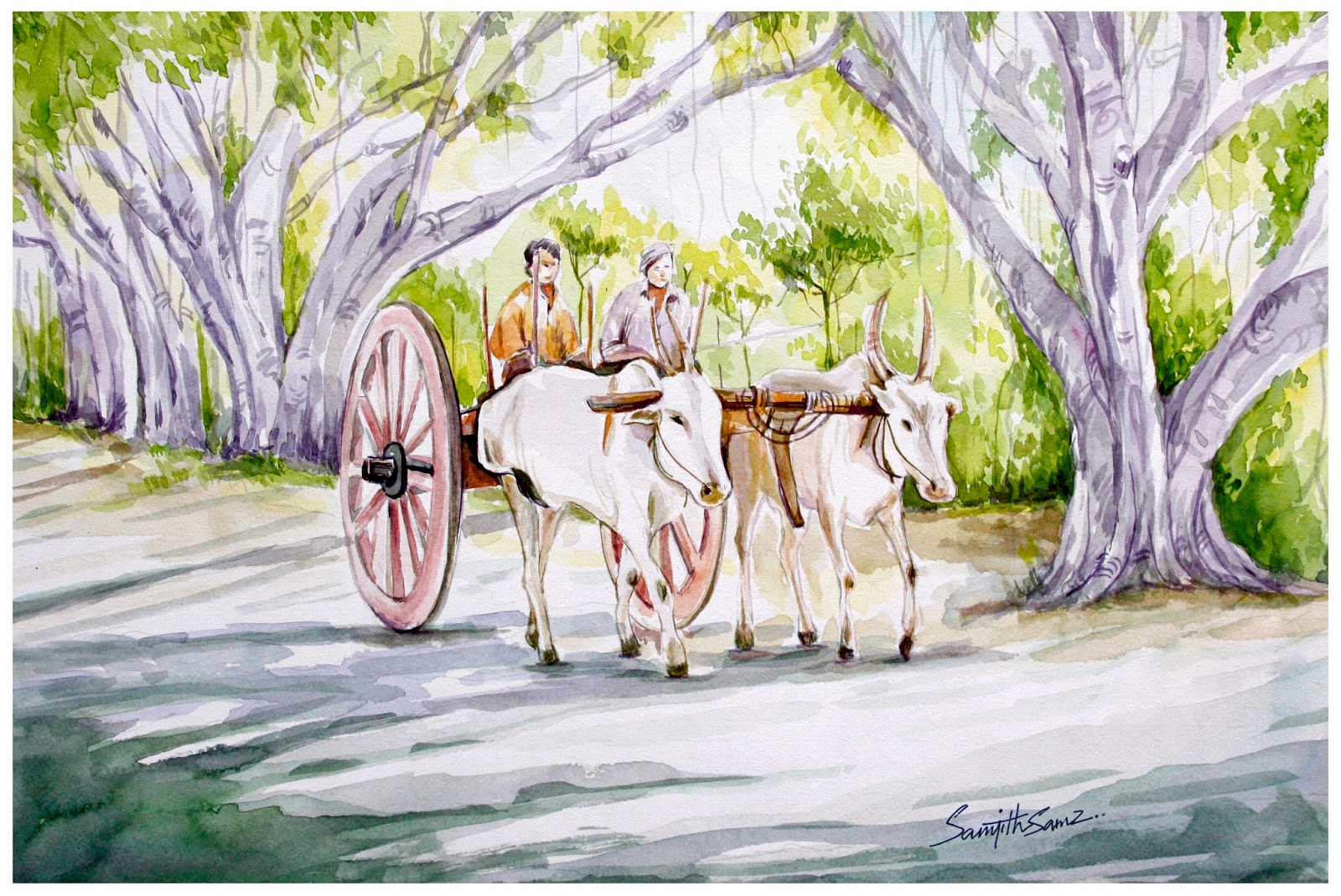 Samjith Shankar Illustration: Watercolor Paintings