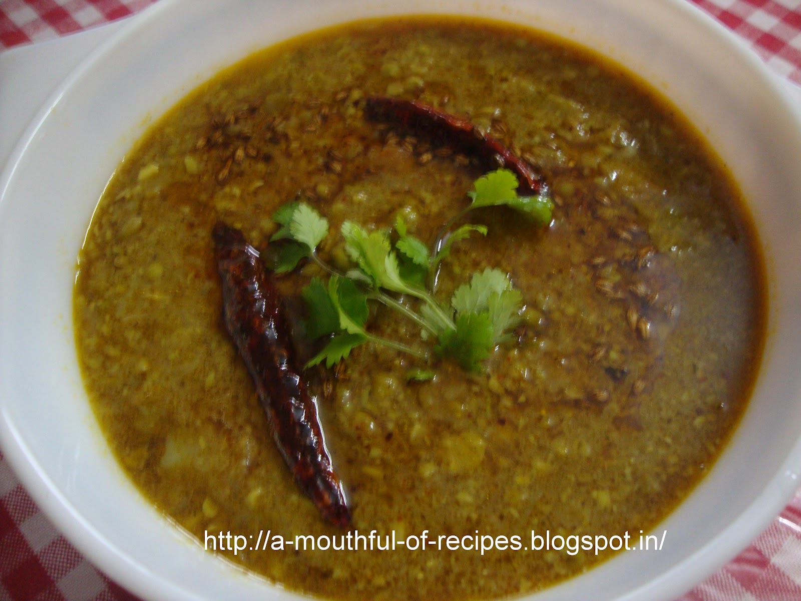 A Mouthful Of Recipes: Matar Daal (Nimona)