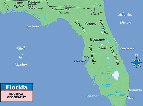 Florida Rivers Map
