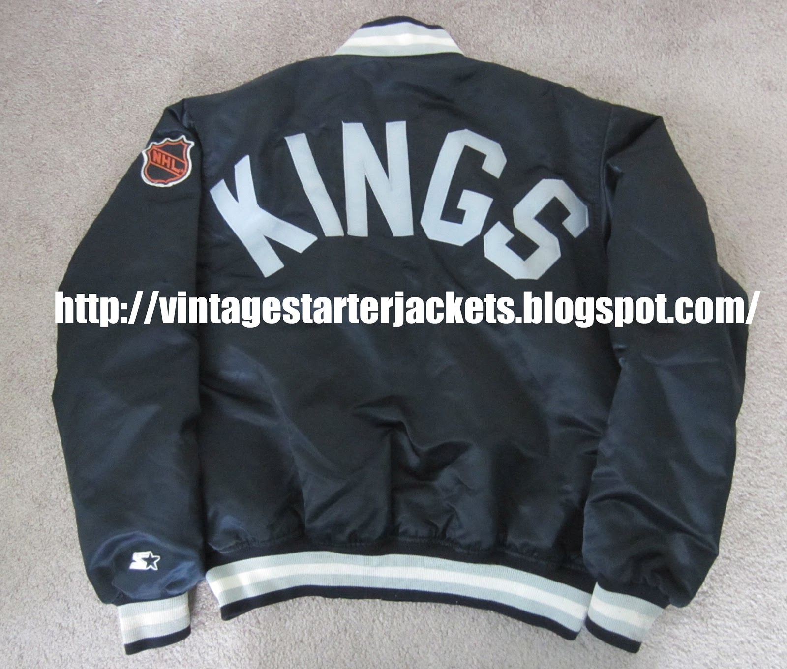 Vintage Sports Apparel: Vintage Los Angeles Kings Satin Starter Jacket ...