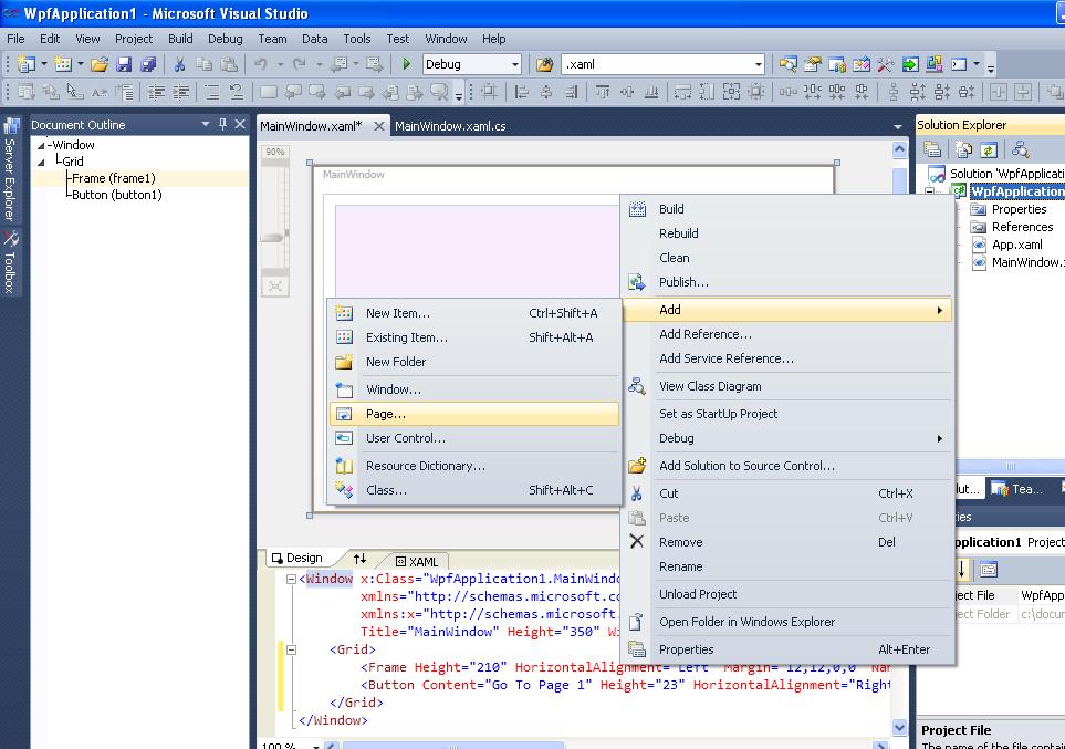 My Virtuosity: How to Navigate using Frame (Window to Page) WPF in C#