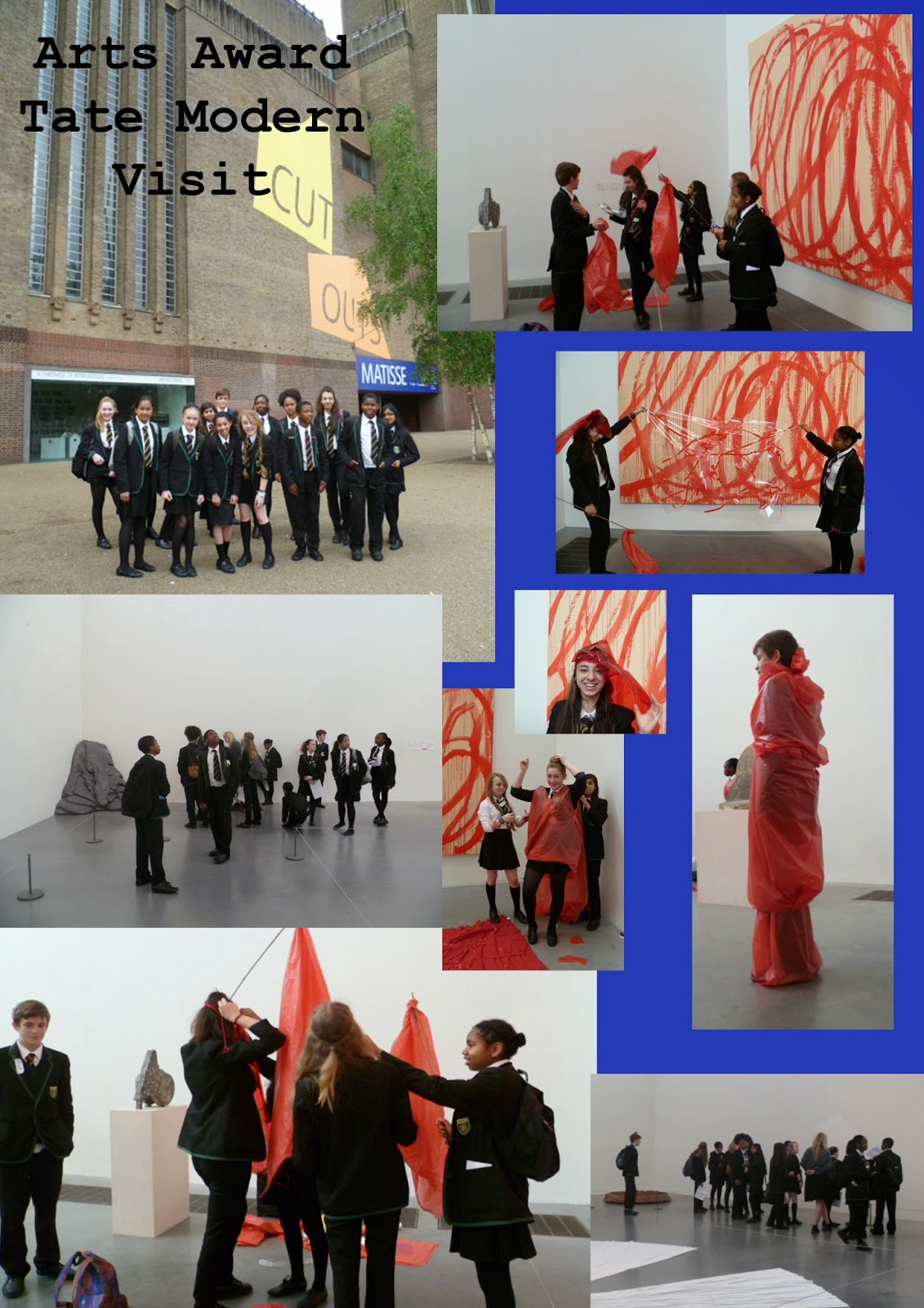 HCACP Art Department : Through the Tate Modern window.... Bronze Arts Award