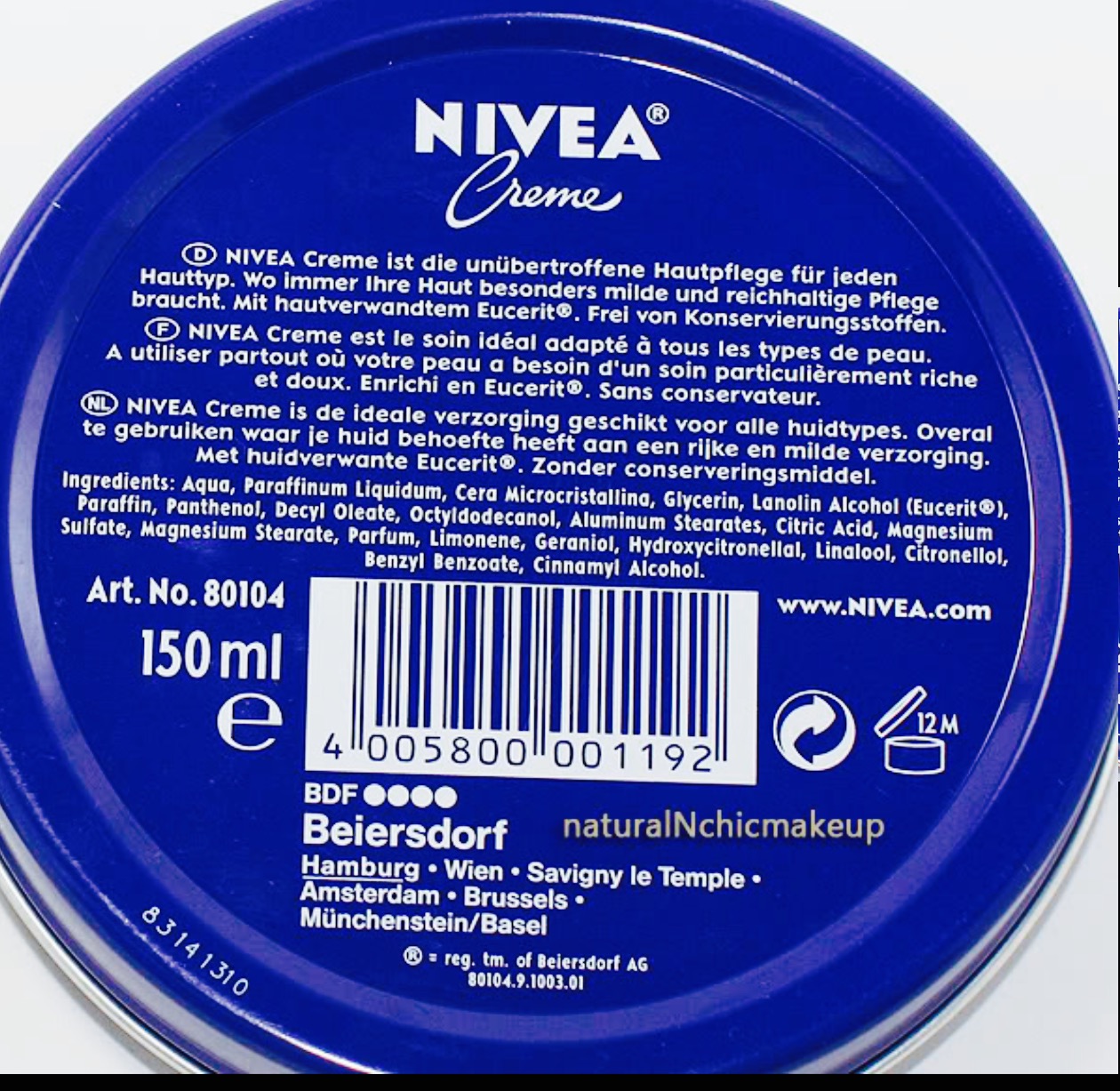 FARMACIA REYES DE SANTIAGO: QUITANDO LA TAPA A LA NIVEA DE TAPA AZUL