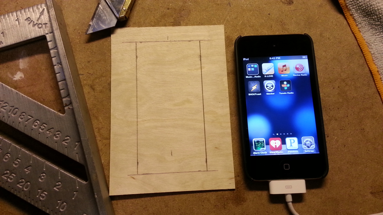 Ipad Wall Mount: DIY iPod wall mount speaker system
