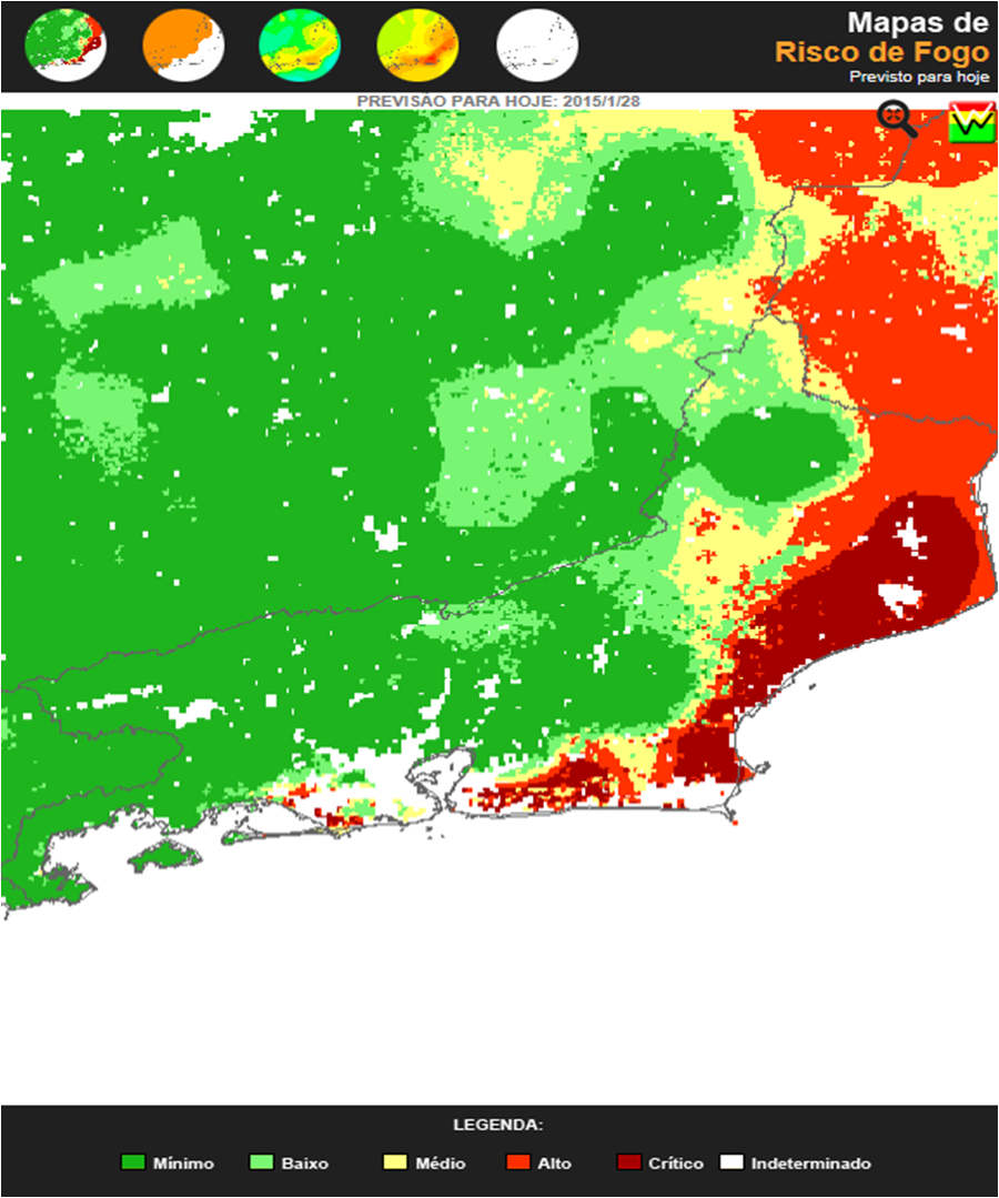Blog do AXEL GRAEL: RISCO DE INCÊNDIO EM VEGETAÇÃO. CPTEC-INPE: Mapas ...