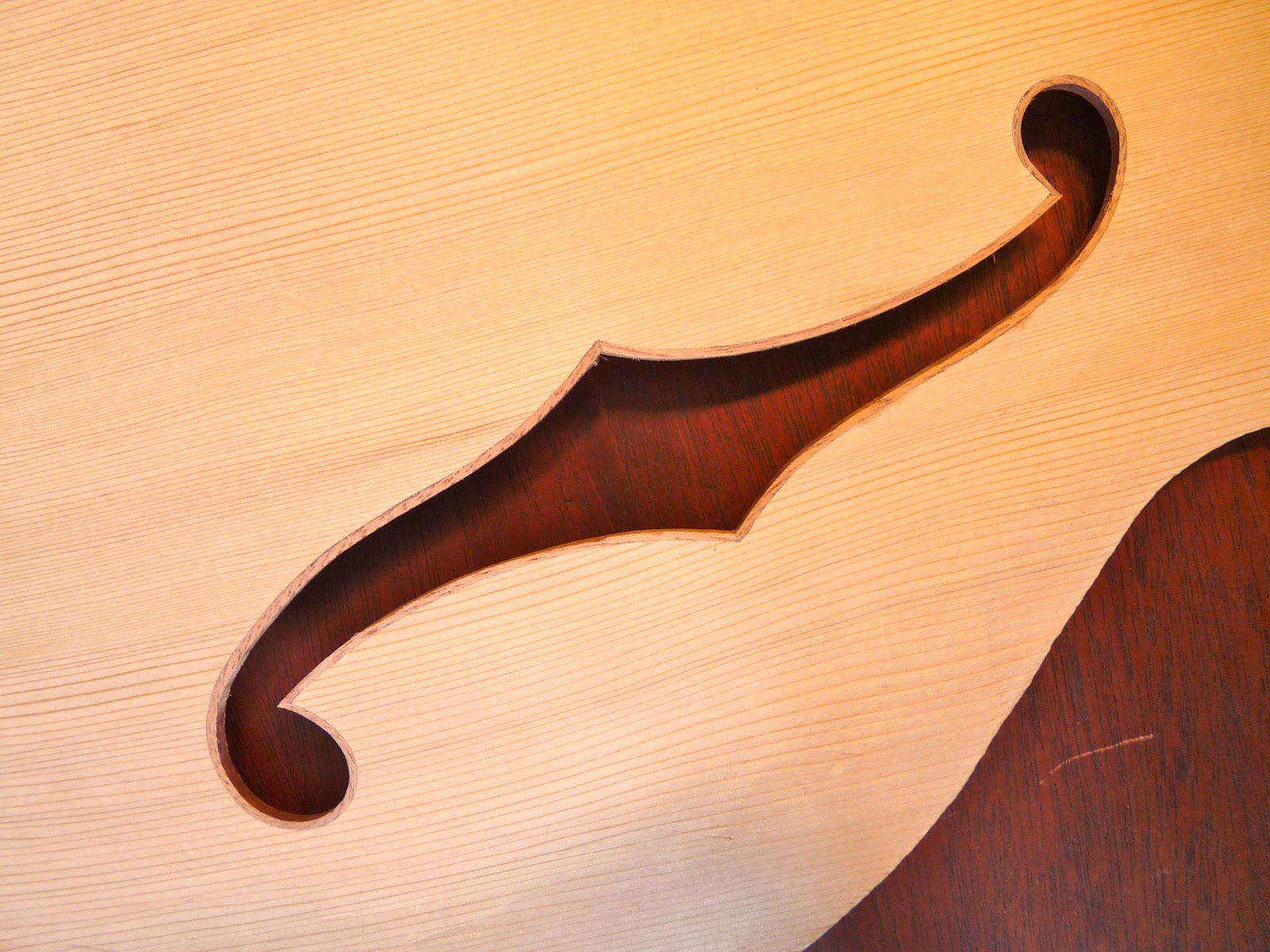 Bob s Archtop Guitar Build How I Spent A Week Lining The F holes