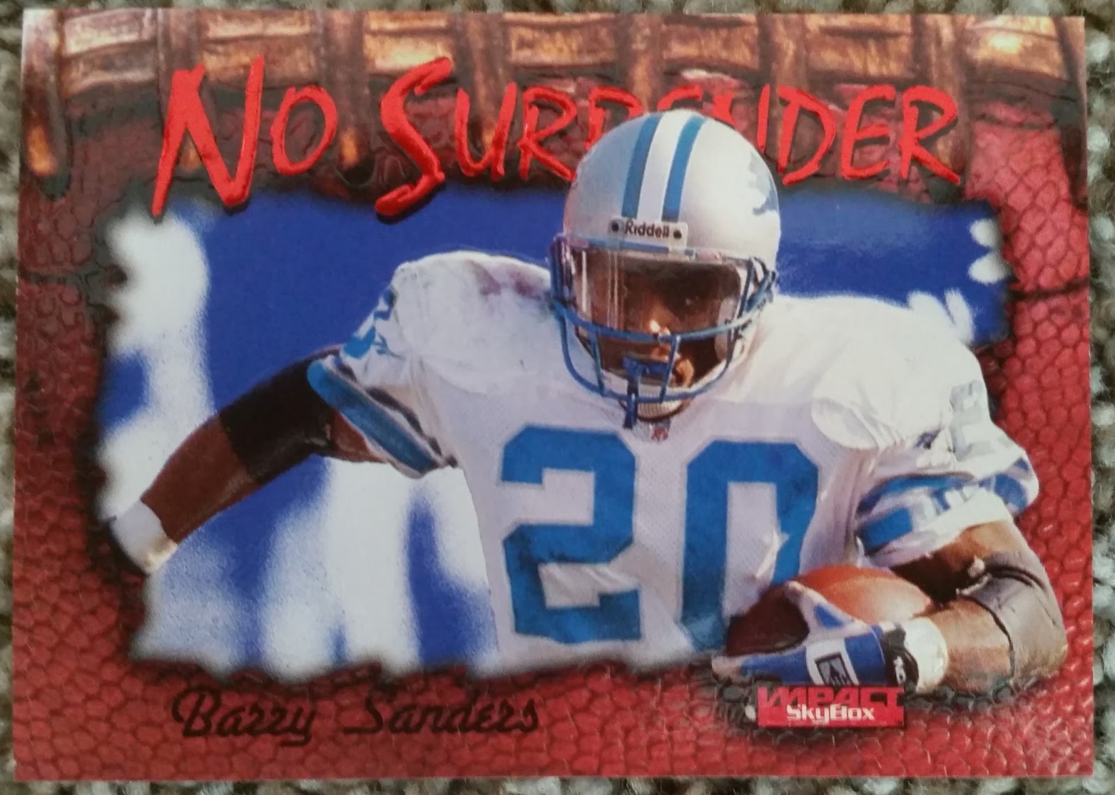 Bump and Run Football Card Blog: My Top 10 Barry Sanders
