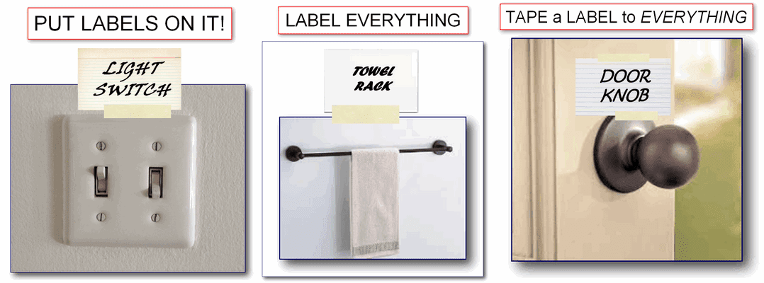 LEARN ENGLISH NOW: HOW TO LEARN ENGLISH---LABEL EVERYTHING