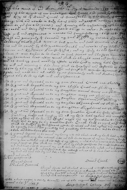 The Wills of Robert & David Linnell