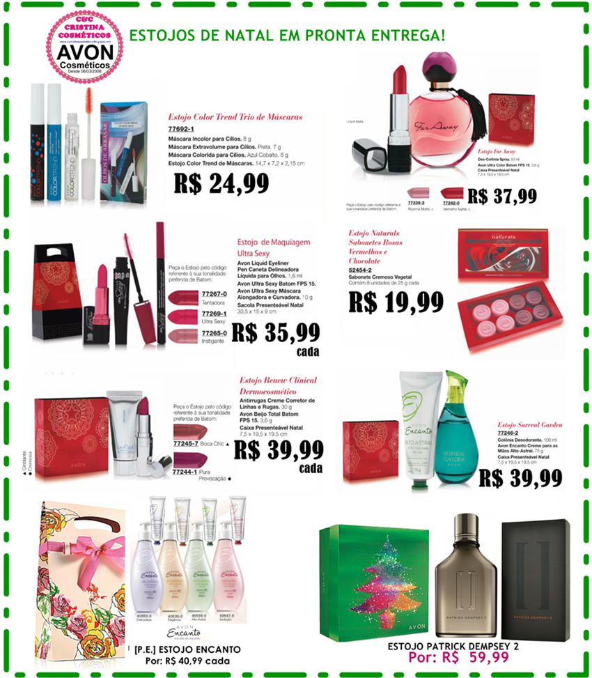 KITS AVON - PRONTA ENTREGA | AVON DATAS ESPECIAIS