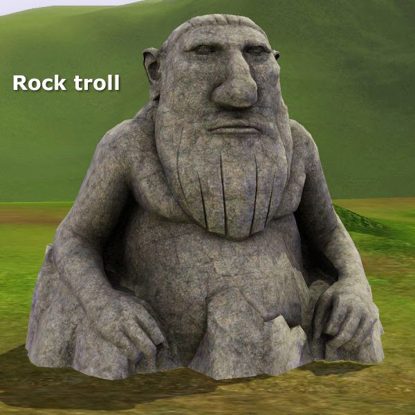 Simming in Magnificent Style: Rock troll for CAW