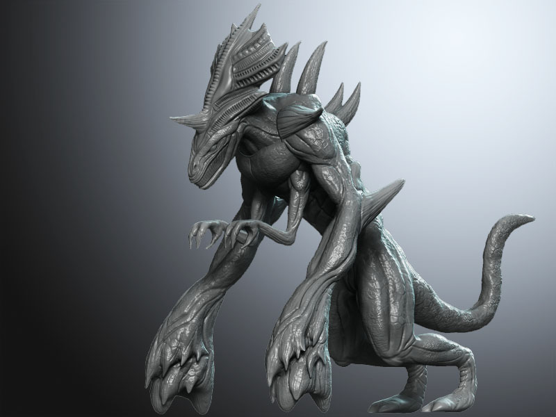 Concept Art by Jedi: alien kaiju