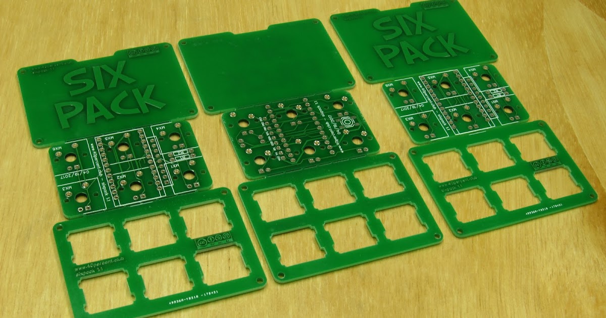 40% Keyboards: Six Pack 1.1