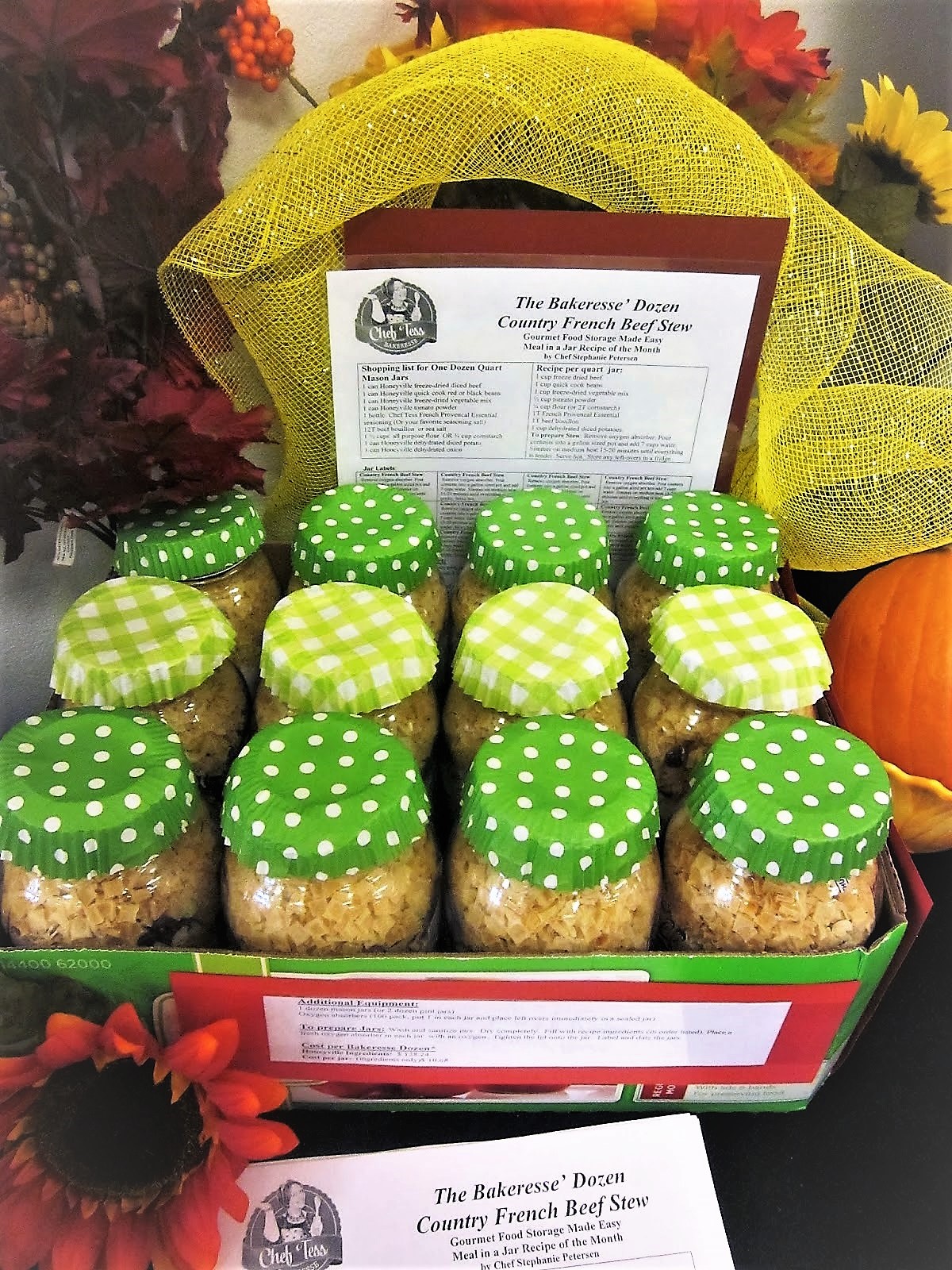 Chef Tess Bakeresse: Bakeresse Dozen Meals in a Jar for November