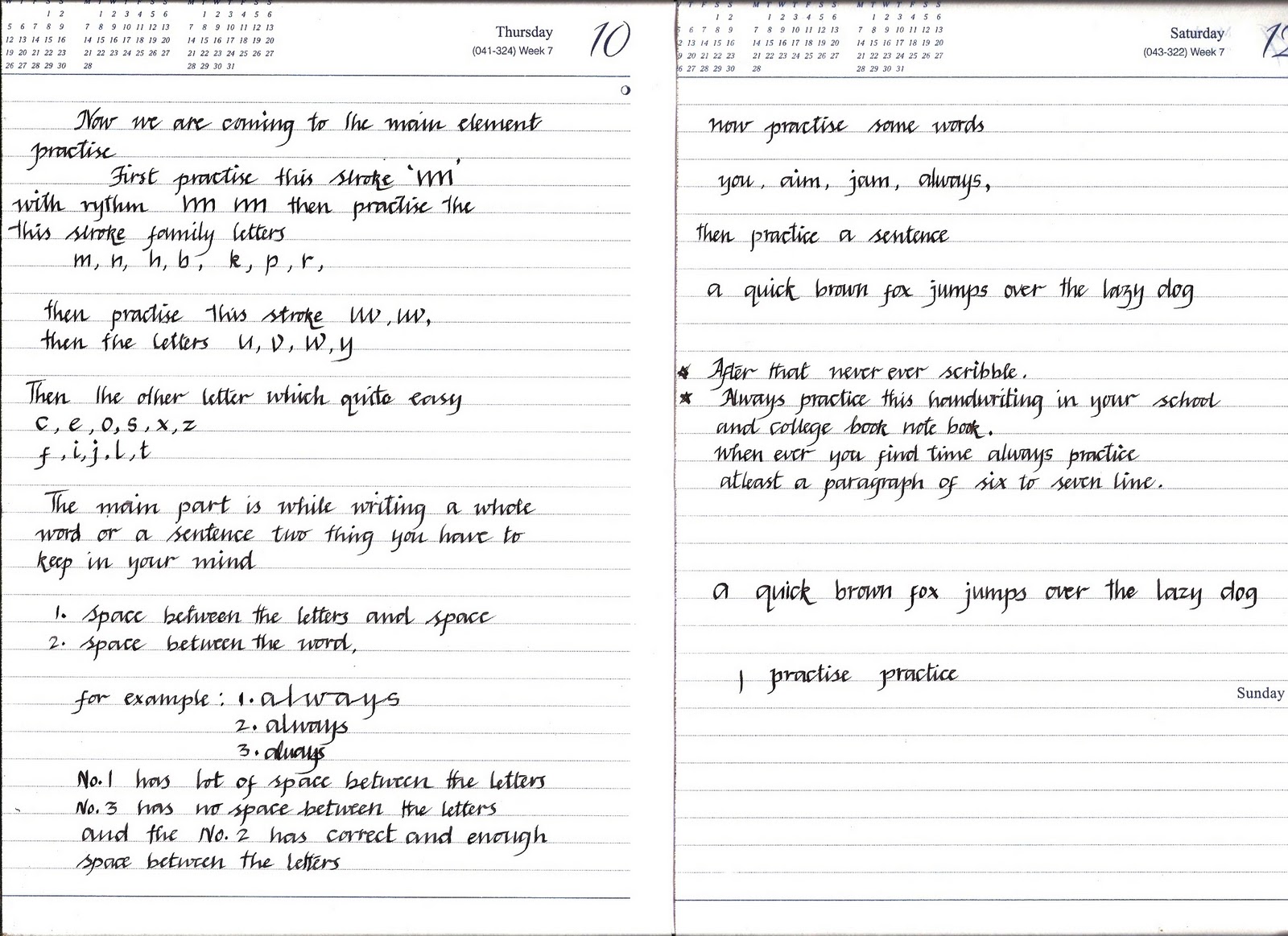 Fluent Handwriting: Handwriting Samples