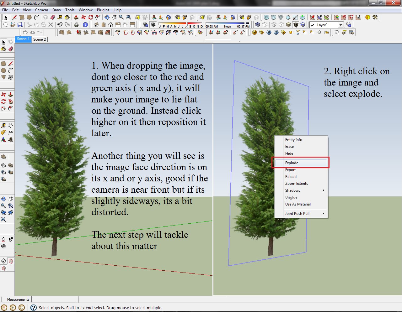 SKETCHUP TEXTURE: TUTORIAL FOR RENDERING TREES AND SHRUBS in 2D WITH ...