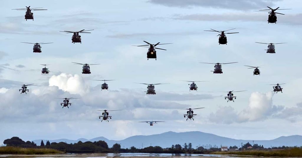 ITALIAN ARMY AVIATION MAKES HISTORIC 20 HELICOPTERS FLY-BY - Blog ...