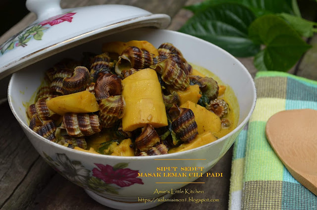 Siput Sedut Masak Lemak Cili Padi dengan Daun Kaduk dan Rebung Madu ...