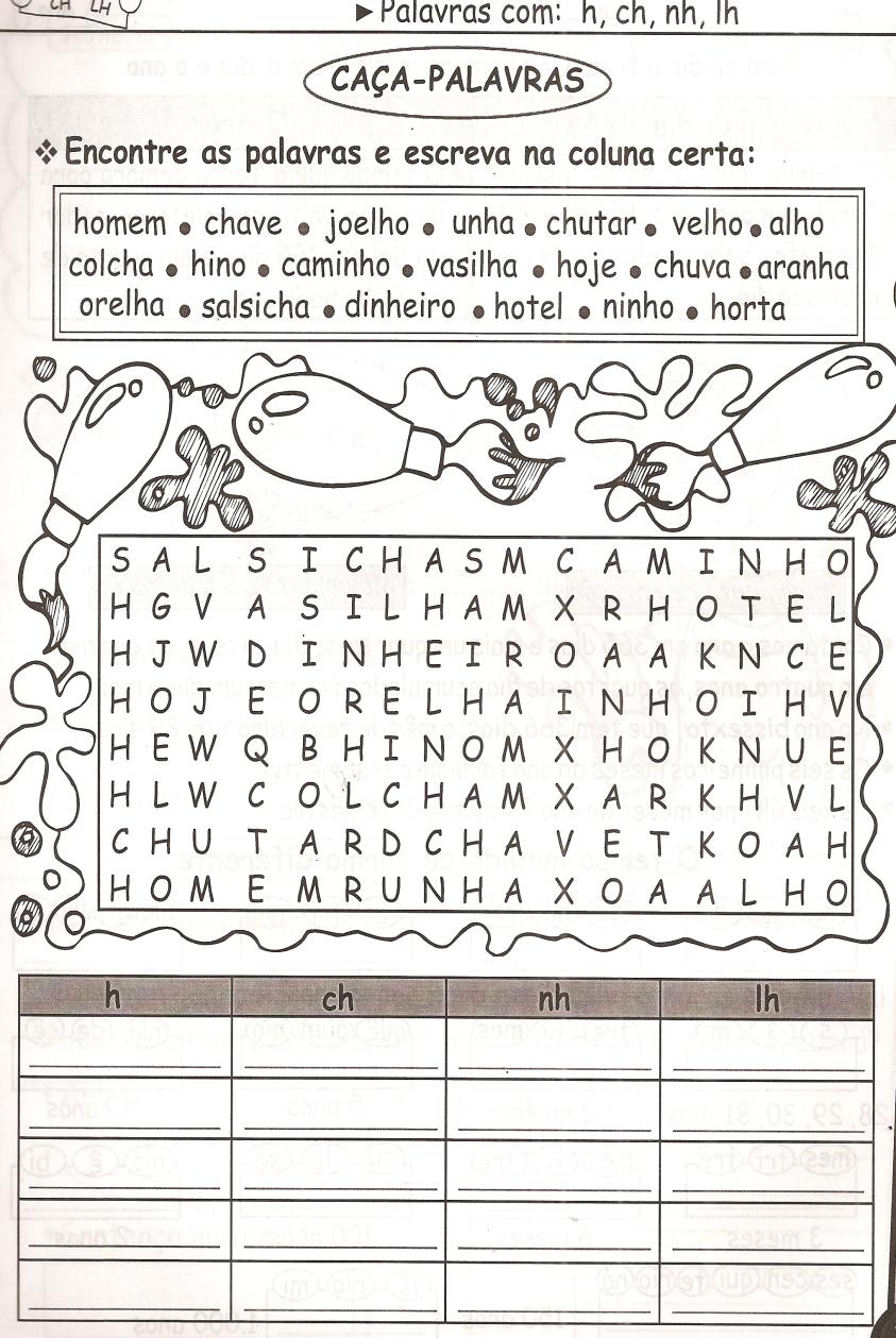 Atividade Sobre Dígrafo 4 Ano - FDPLEARN