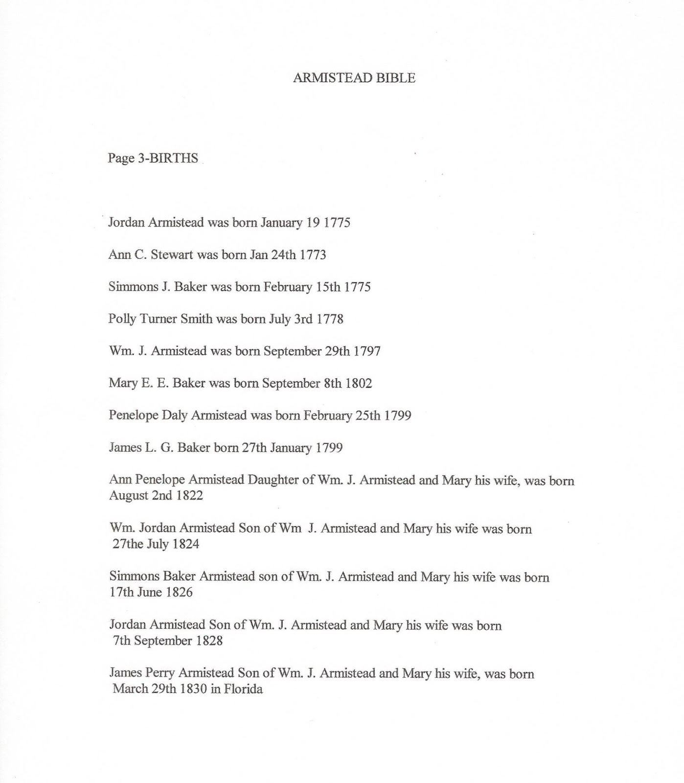 Meixner Messages: Armistead Family History #12