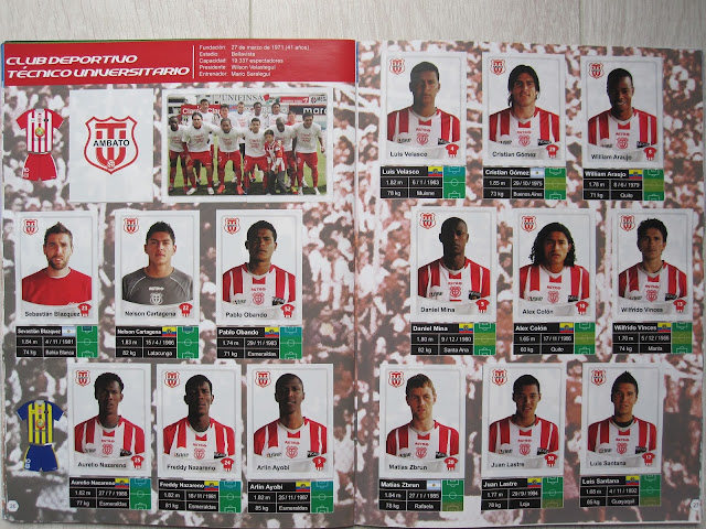 Only Good Stickers: Panini Campeonato Ecuatoriano de Futbol 2012