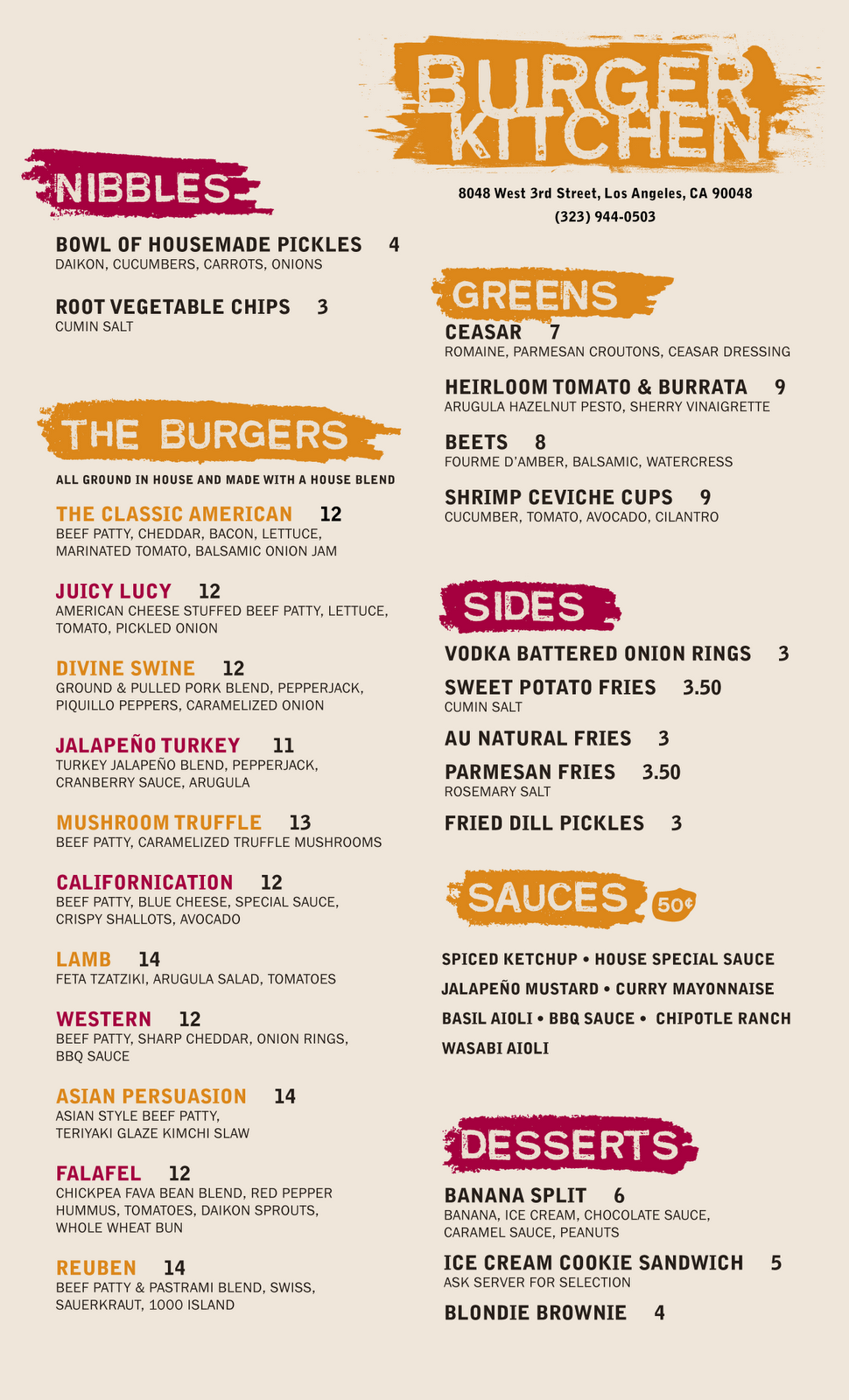 Usen Gandara Art/Design: Burger Kitchen Menu, logo and burger tags ...